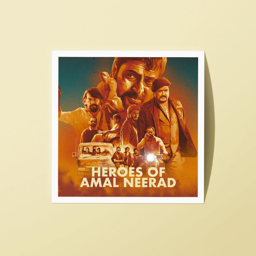 2x2 Inch Sticker / Heroes of Amal Neerad / DiscoKerala – DownSouth